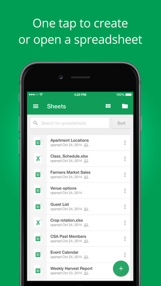 Google Sheets app review - appPicker Google Sheets app review - appPicker